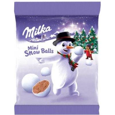 Milka Mini Snowballs čokoládové kuličky 100 g od 40 Kč - Heureka.cz