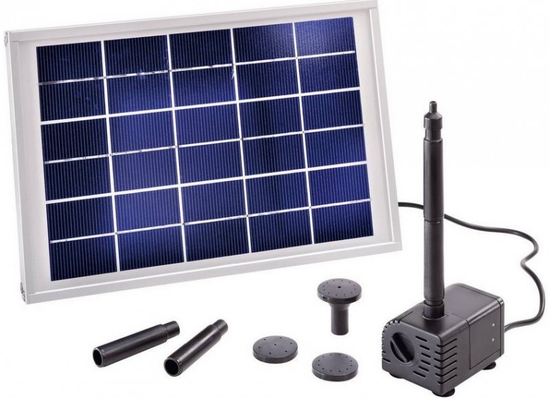 Solární sada fontány Esotec Palermo-S, 300 l/h, 0,8 m – Zboží Mobilmania