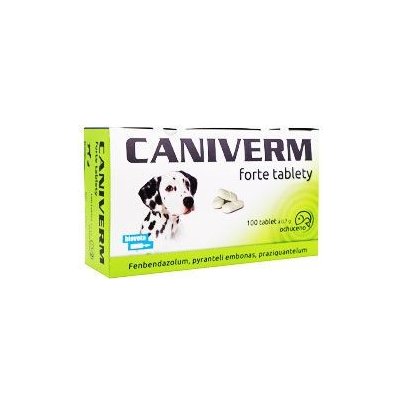 Caniverm forte tbl 100 x 0,7 g od 2 462 Kč - Heureka.cz