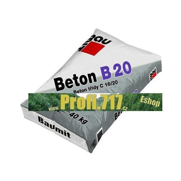 Beton B20 Baumit 20MPa zrno 4mm pytel 40Kg od 112 Kč - Heureka.cz