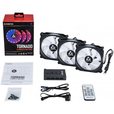 Chieftec 3er-RGB (Tornado) 3er Pack CF-3012-RGB od 801 Kč - Heureka.cz