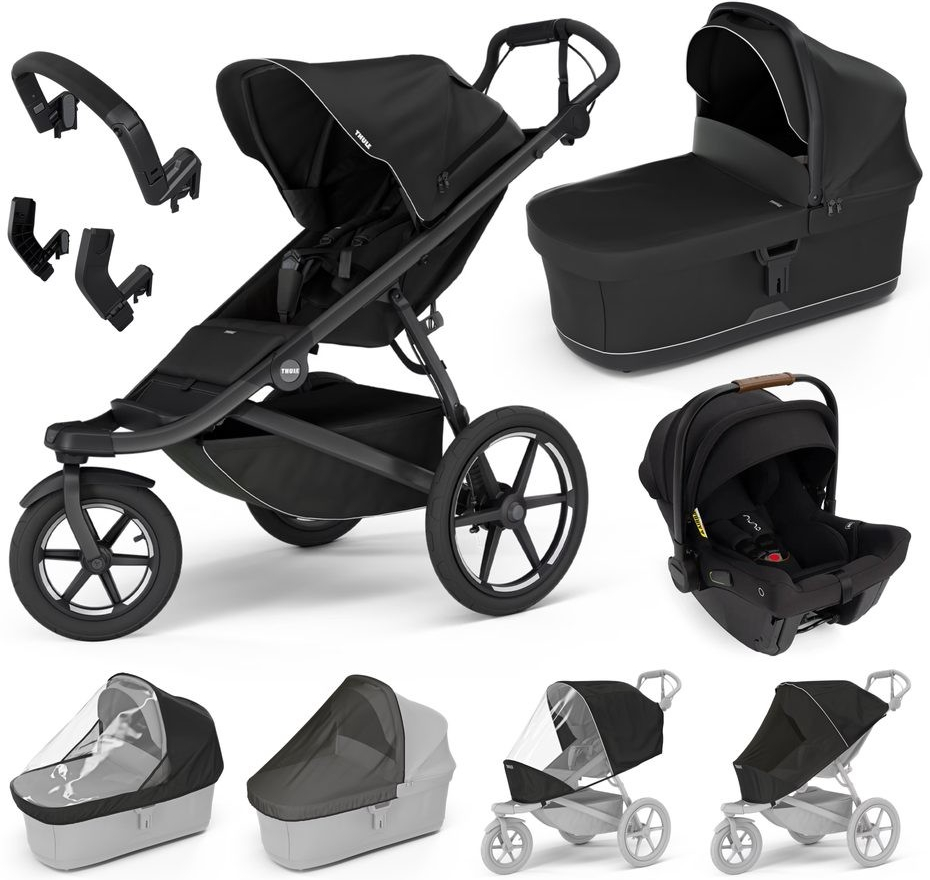 THULE Trojkombinace 9v1 Urban Glide 3 + Bassinet + příslušenství 2024 + Nuna PIPA™ URBN 50% ...