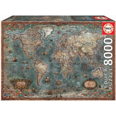 Educa Historical World Map 8000 dílků od 1 819 Kč - Heureka.cz