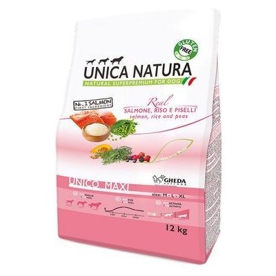 Unica Natura Dog Unico Maxi Salmon rice and peas 12 kg od 1 389 Kč ...
