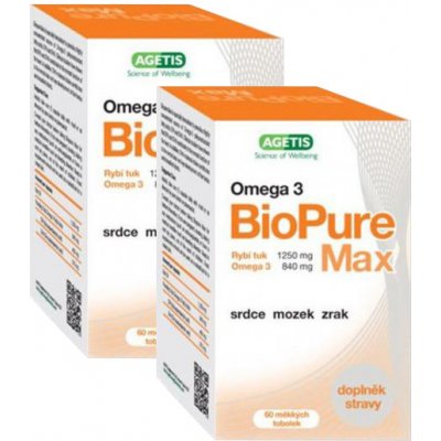 BioPure Max Omega 3 Duopack 2 x 60 měkkých tobolek od 619 Kč - Heureka.cz