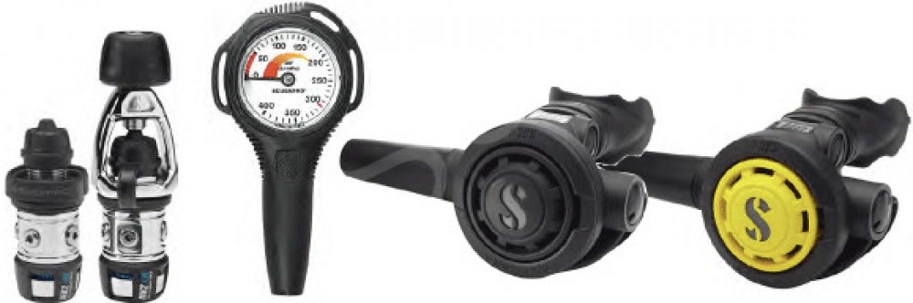 Scubapro MK2+ EVO 300bar/R195/R095octopus +Mano Compact DIN – Zboží ...