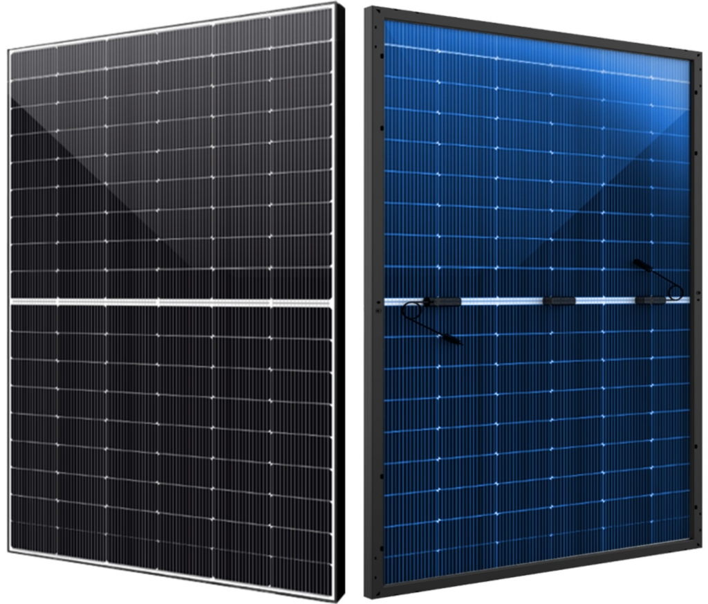 Sunpro Power Fotovoltaický modul 600W černý bifaciální Topcon kompletní ...