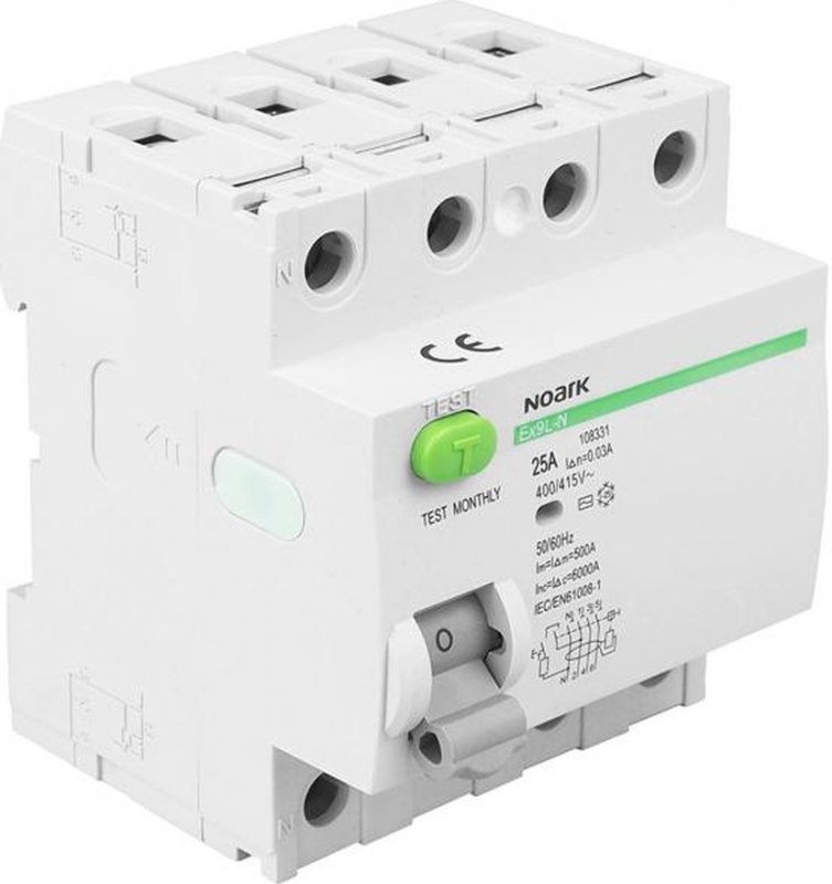 Noark Electric Ex9L-N 4P 25A AC 30mA 6kA od 654 Kč na Hledejceny.cz