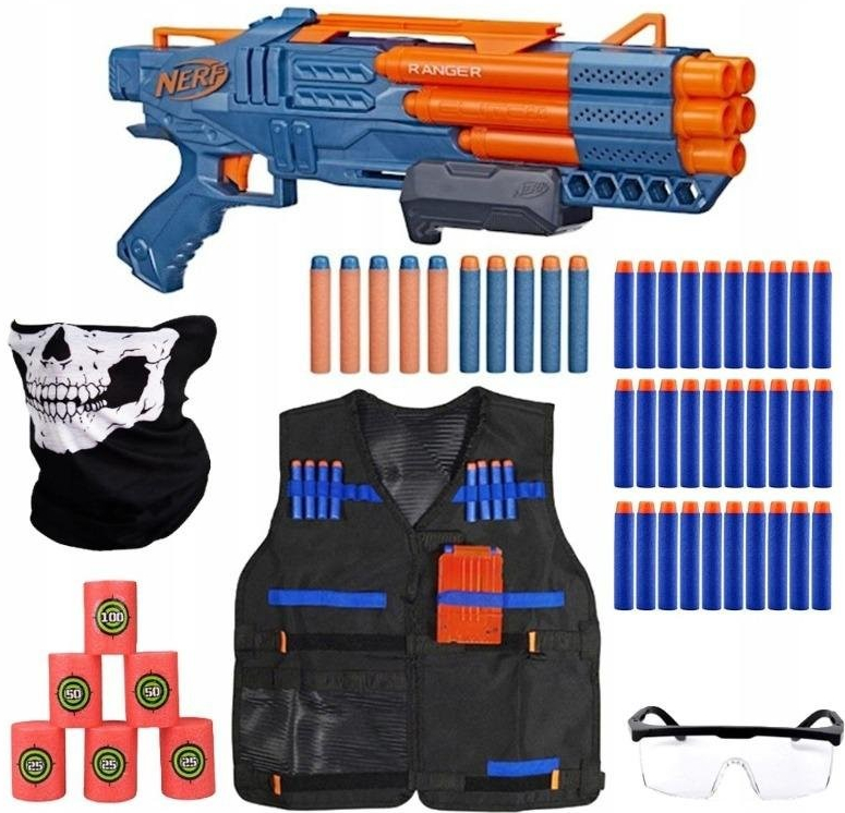 Nerf Elite 2.0 Ranger PD-5 F4186 + terče + vesta + ochranné brýle ...