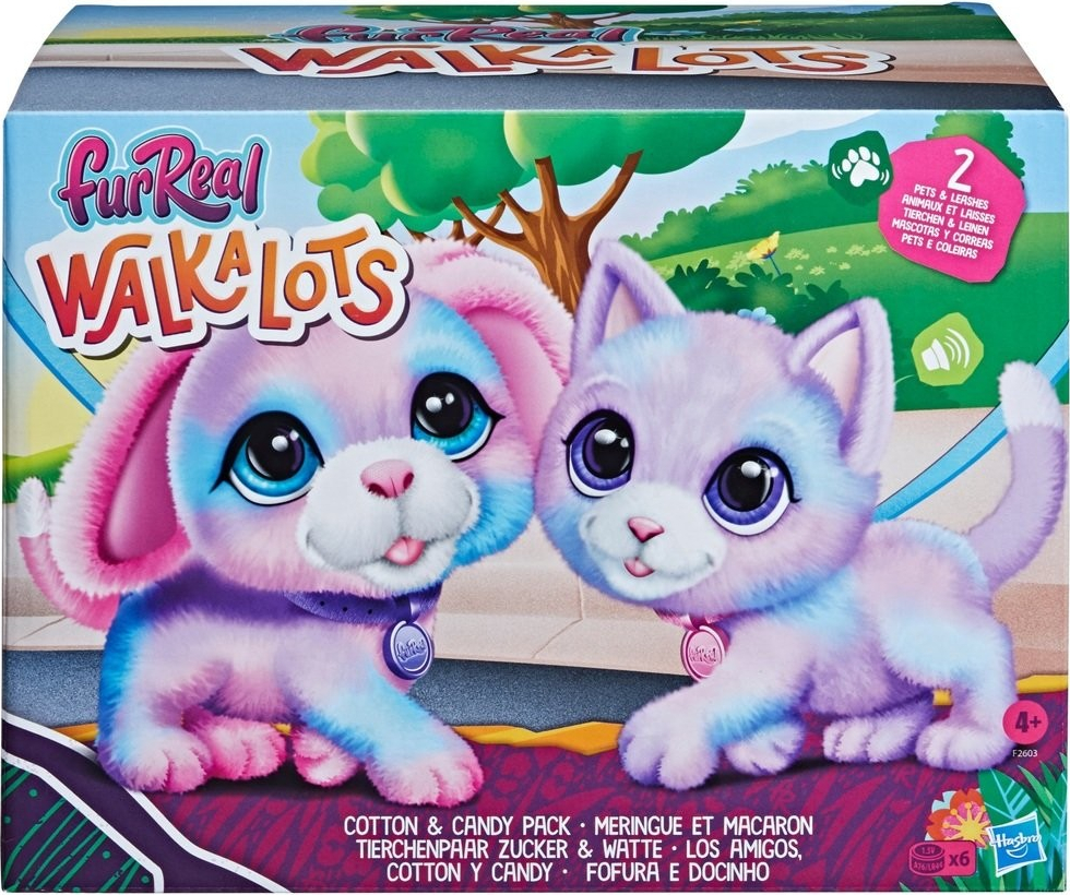furReal Hasbro Friends Set Walkalots zvířecí pár Cotton & Candy ...