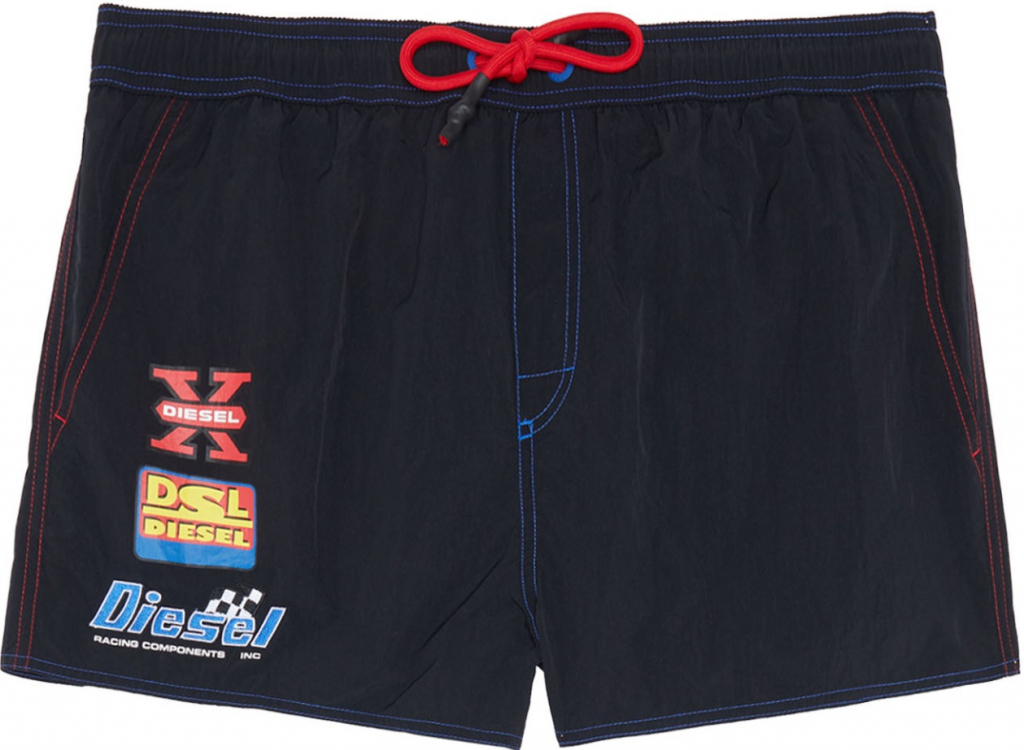 Diesel pánské koupací kraťasy 00SXLI-0QEAM-900 černé/červená od 1 899 ...