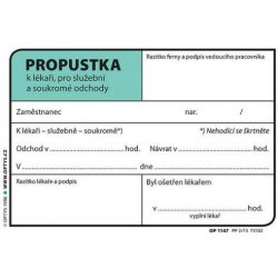 Optys 1147 Propustka A7 od 7 Kč - Heureka.cz