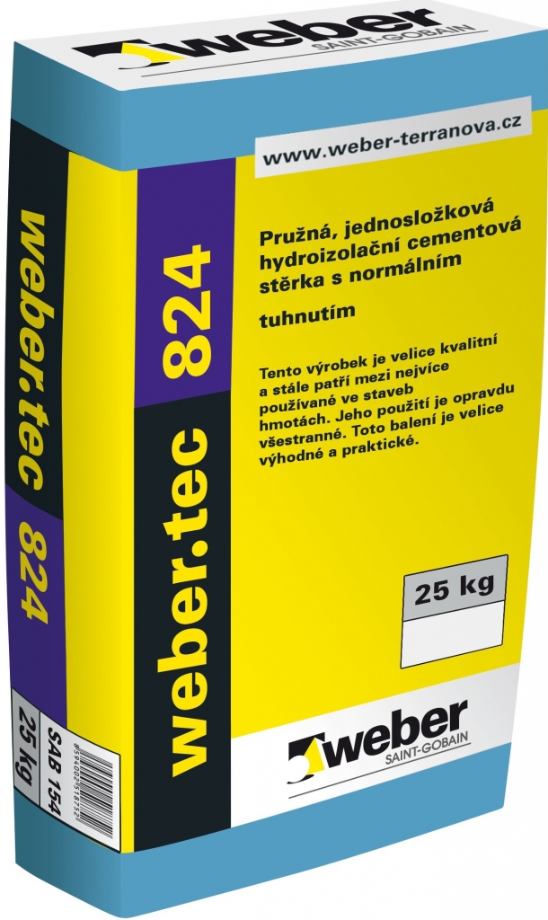 Weber.tec 824- hydroizolační cementová stěrka od 1 620 Kč - Heureka.cz