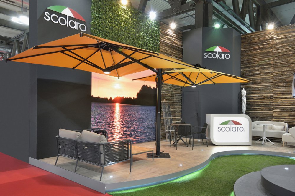 Slunečník SCOLARO Galaxia Dual-T Carbon 3,5 x 7 m černá S1N bez volánu ...
