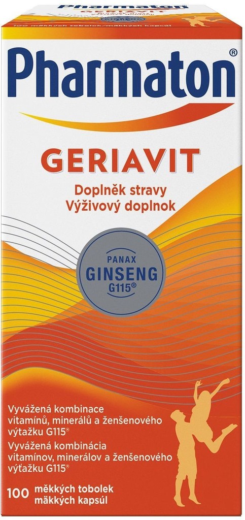 Pharmaton Geriavit Vitality 50+ 100 tablet od 734 Kč - Heureka.cz