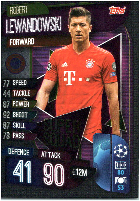 Topps Match Attax Champions League Super Squad Robert Lewandowski SS12 FC Bayern Munchen od 39 ...