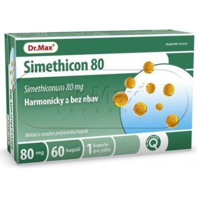 Dr.Max Simethicon 80 kapslí 60 od 99 Kč - Heureka.cz
