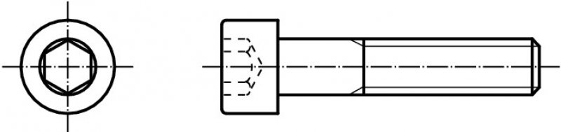 PROFISTYL DIN 912 INBUS (IMBUS) šroub válcová hlava vnitřní šestihran 8 ...