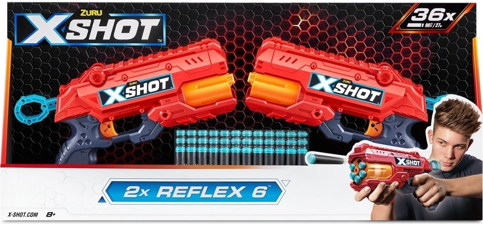 Zuru X-SHOT Reflex 6 Blaster Set se 2 zbraněmi od 599 Kč - Heureka.cz