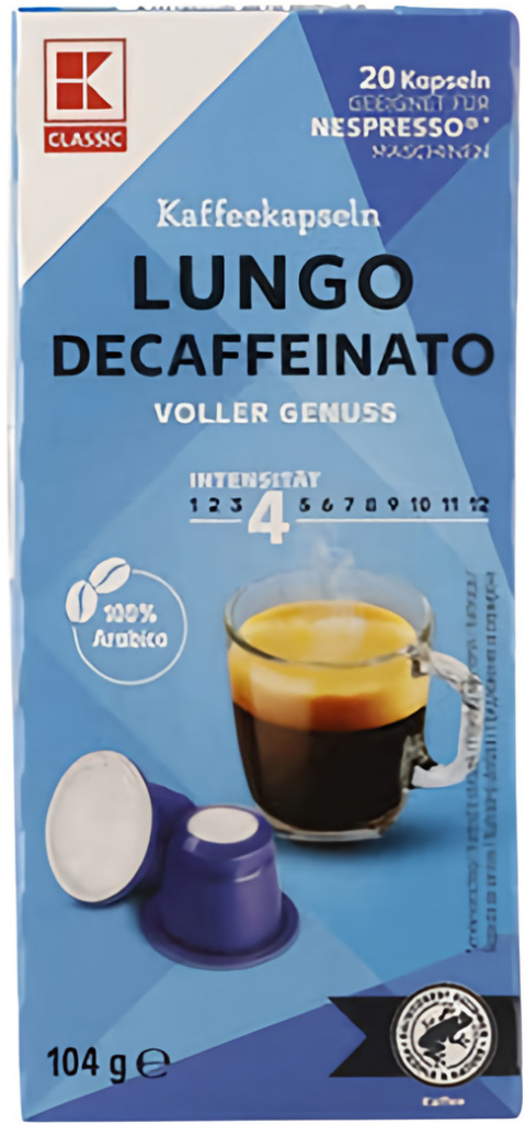 K-Classic Kávové kapsle Nespresso Lungo Decaffeinato 20 ks od 95 Kč ...