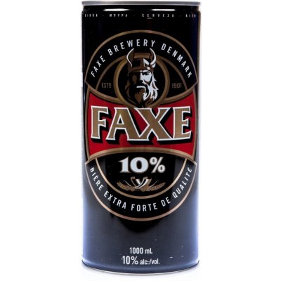 Faxe Extra Strong Beer 10% 1 l (plech) od 109 Kč - Heureka.cz