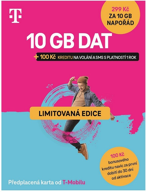 T-MOBILE CZECH REPUBLIC A.S. T-mobile Předplacená karta Twist s Námi 10GB + 100Kč na volání a ...