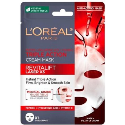 L´oréal Paris Revitalift Laser maska textilní 28 g od 77 Kč - Heureka.cz