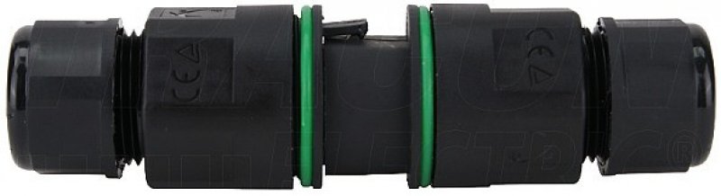 Spojka kabelů s průchodkami Tracon CST25F, srychlospojkami 3×1-3×2.5 mm2, IP68, PA6.6, 3P ...