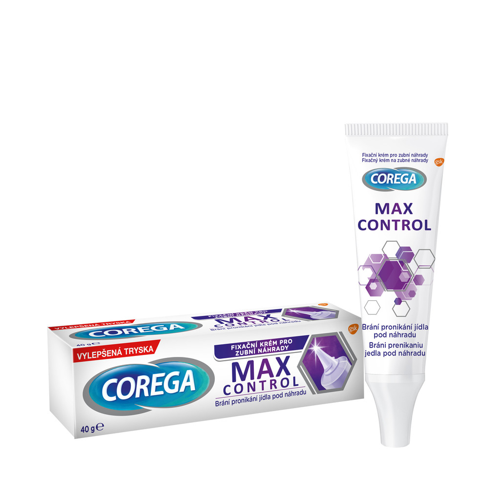 Corega Max Control fixační krém 40 g od 114 Kč - Heureka.cz