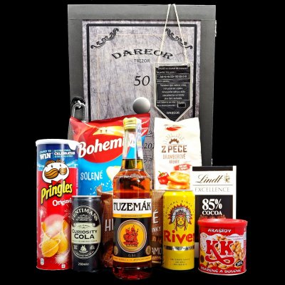 Trezor dárková bedna s potiskem Tuzemák rum a dobroty od 2 199 Kč ...