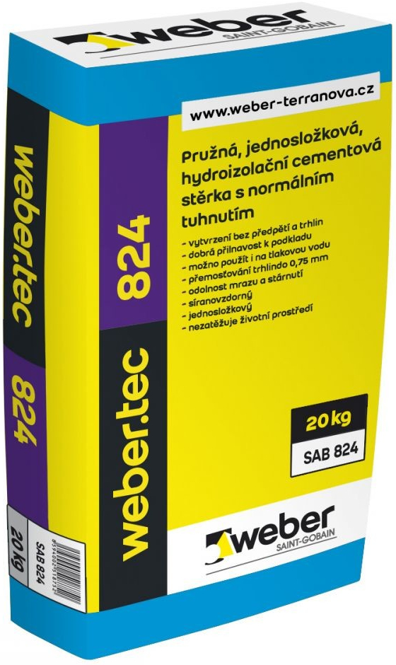 Hydroizolační cementová stěrka Webertec 824 20 kg od 3 449 Kč - Heureka.cz
