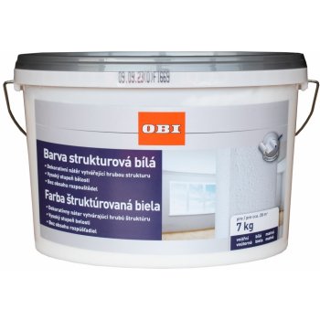 OBI Interiérová barva strukturovaná 7 kg bílá matná od 479 Kč - Heureka.cz