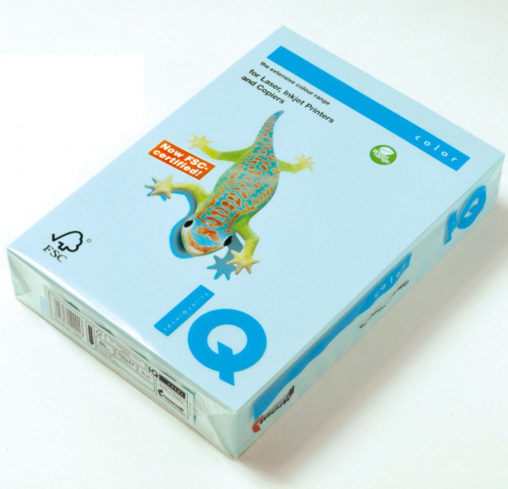 Papír IQ Color A4 80 g BL29 světle modrý 500listů – Zboží Mobilmania