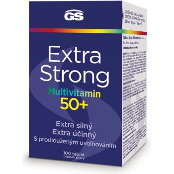 GS Extra Strong Multivitamin 50+ 100 tablet od 379 Kč - Heureka.cz