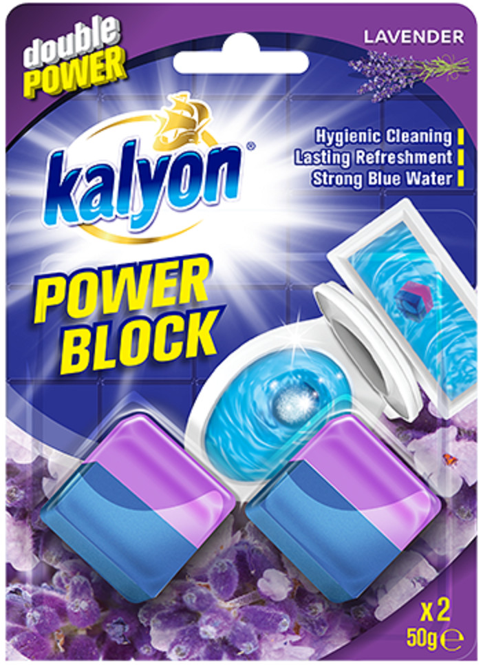 Kalyon Double Power Lavender WC tablety do splachovací nádrže 2 x 50 g ...
