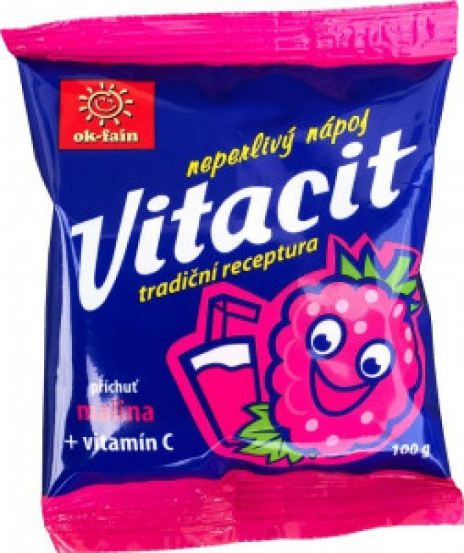 Vitacit neperlivý nápoj v prášku malina vitamín C 100 g – Zboží Mobilmania
