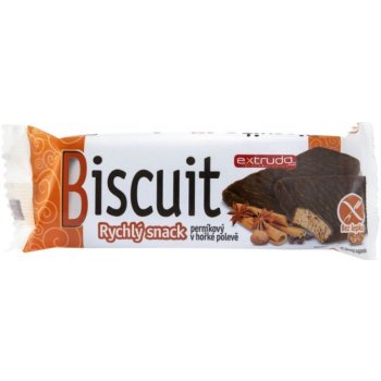 EXTRUDO Biscuit Rychlý snack perníkový v kakaové polevě 24 g od 15 Kč ...