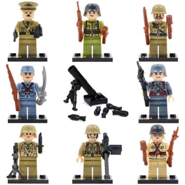 Figurky / Minifigurky WW2 vojáci 2. světová válka LEGO kompatibilní ...