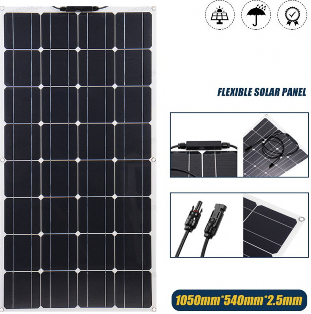 INSMA Flexibilní 100W solární panel Single Crystal Solar Cell od 2 299 ...