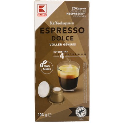 K-Classic Kávové kapsle Nespresso Espresso Dolce 20 ks od 95 Kč - Heureka.cz