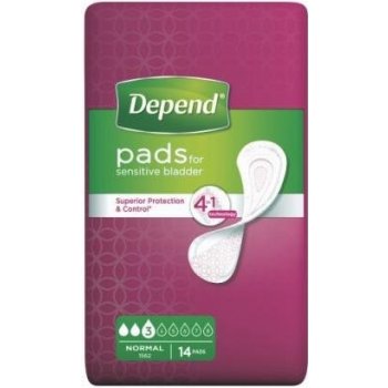 Depend Pads Normal plus 12 ks od 55 Kč - Heureka.cz