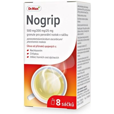 NOGRIP POR 500MG/200MG/25MG POR GRA SOL SCC 8 od 185 Kč - Heureka.cz