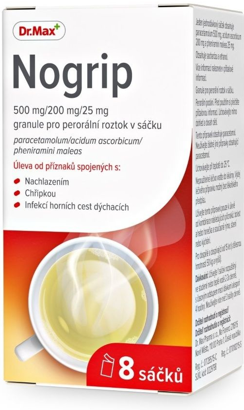 NOGRIP POR 500MG/200MG/25MG POR GRA SOL SCC 8 od 185 Kč - Heureka.cz