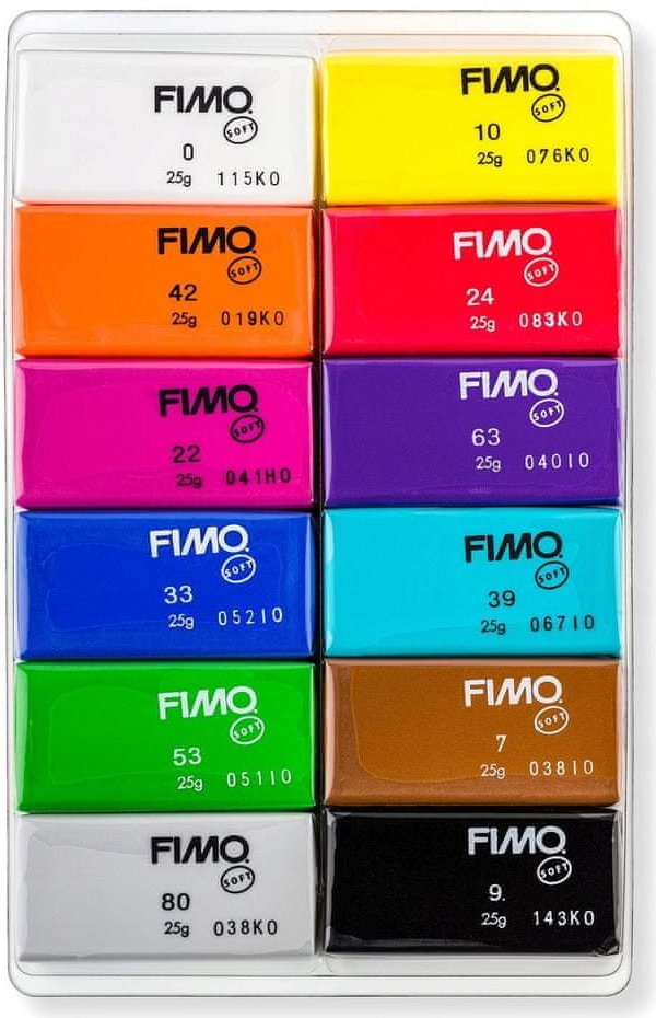FIMO SOFT modelovací hmota sada 12 x 25g od 289 Kč - Heureka.cz