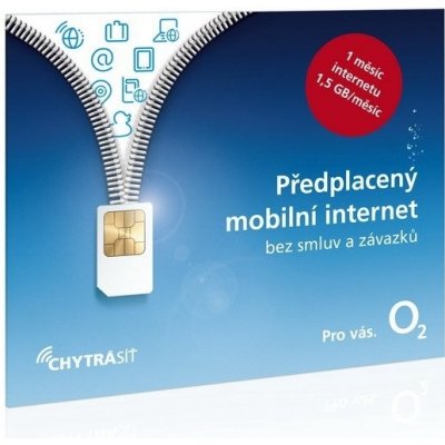 O2 Mobilní internet s 1,5 GB/měsíc (SIM do tabletu, samostatně prodejná ...
