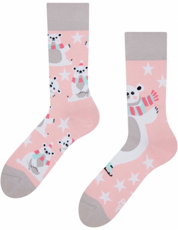 Dedoles Veselé ponožky Lední medvěd na bruslích GMRS224 – Zboží Mobilmania