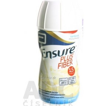ENSURE PLUS FIBER VANILKOVÁ PŘÍCHUŤ POR SOL 1X200ML od 35 Kč - Heureka.cz