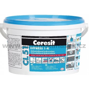 CERESIT CL 51 EXPRESS 1-K jednosložková hydroizolace 15 kg, 15 kg od 2 ...