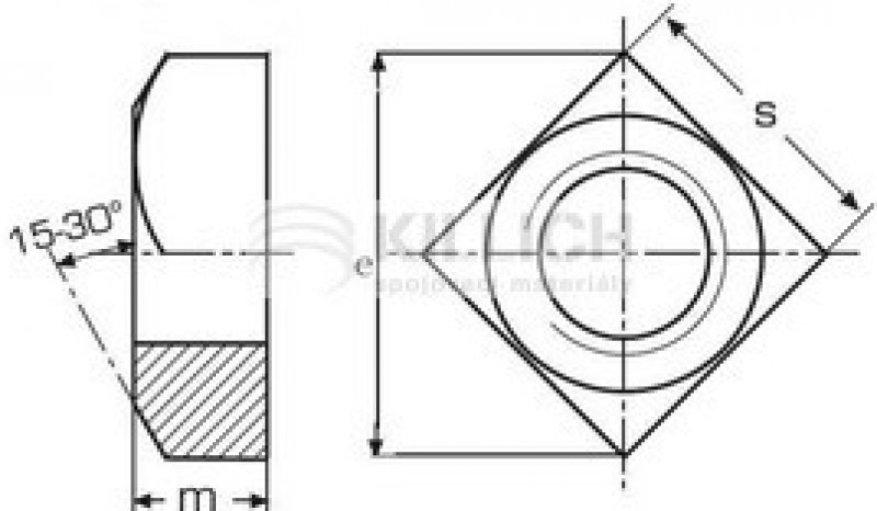 matice M6 ZINEK /4/ čtyřhranná vysoká DIN 557 na Hledejceny.cz