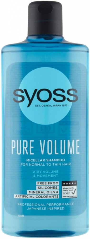 Syoss Pure Volume micelární šampon 440 ml – Zboží Mobilmania